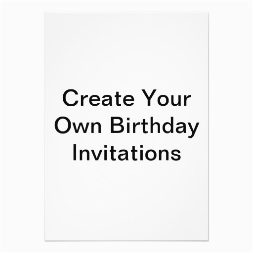 Create My Own Birthday Invitation BirthdayBuzz