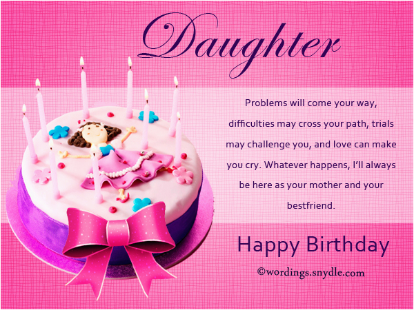 How To Write Birthday Card For Daughter Birthday Wishes For Daughter 