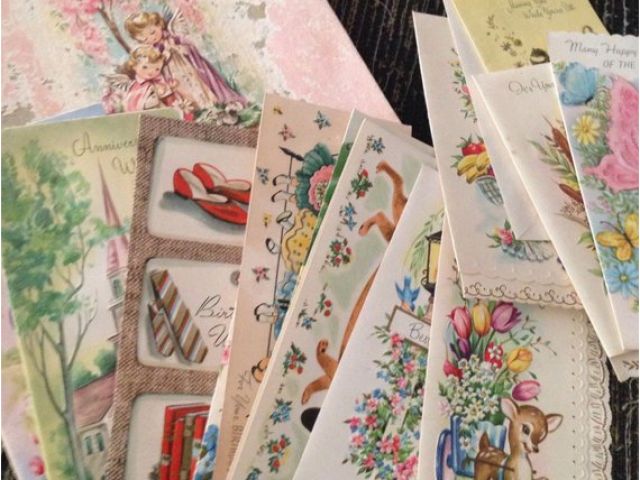 Boxed Birthday Cards Assortment Vintage All Occasion Assortment Boxed